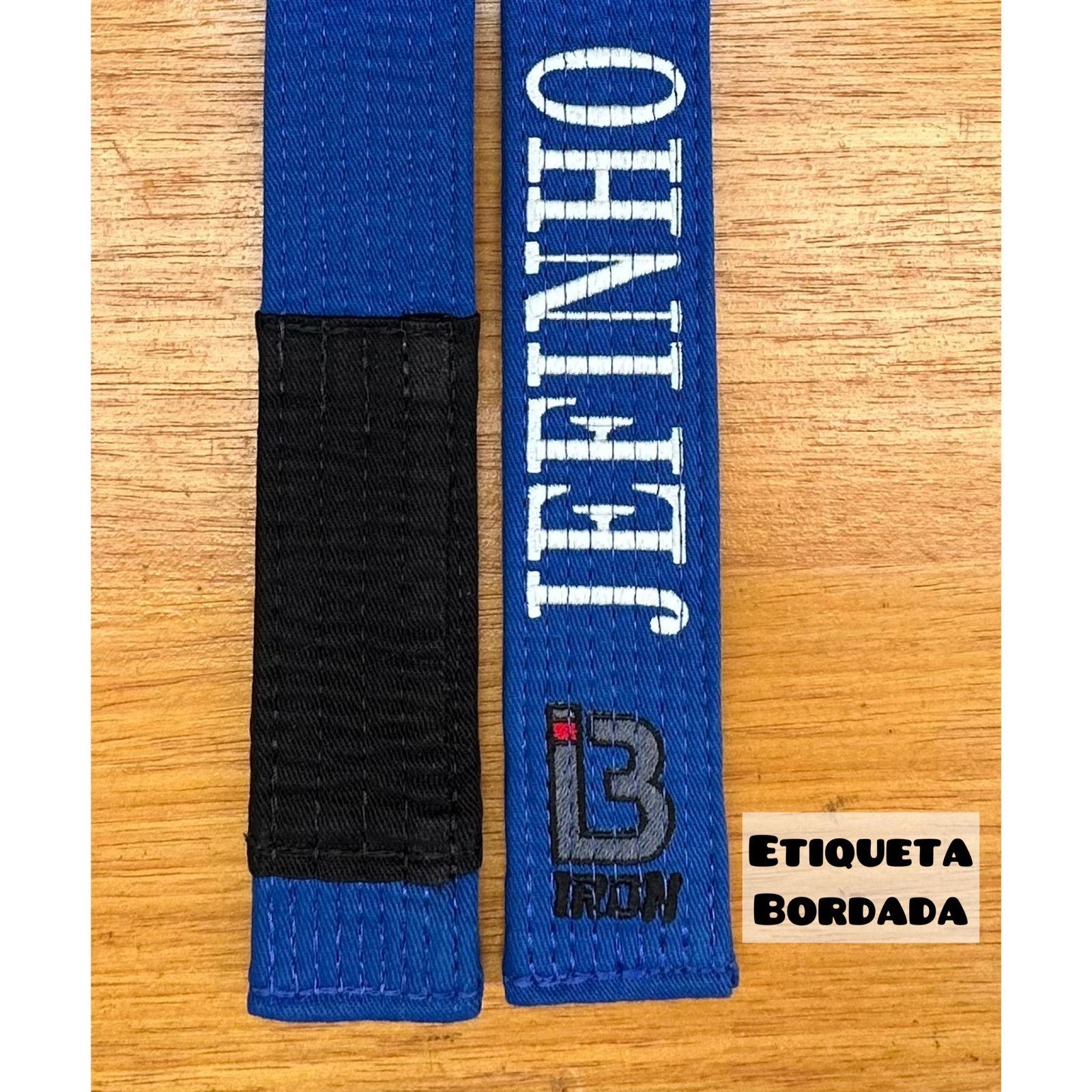 Faixa Azul Personalizada - Iron Belts